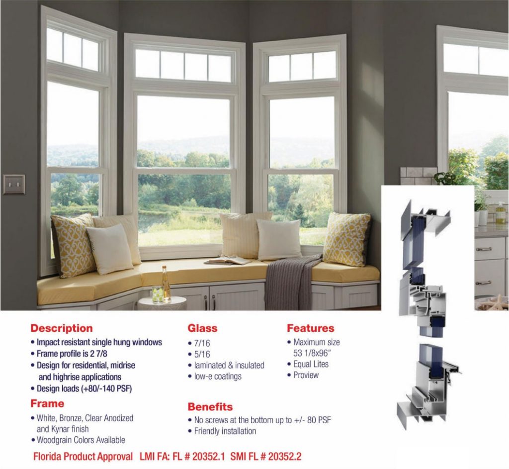 Impact Single Hung Windows — EuroChoice Windows & Doors Tampa Florida
